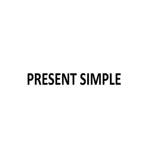 Present simple | PPSX