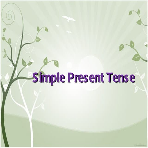 Present simple tense | PPT