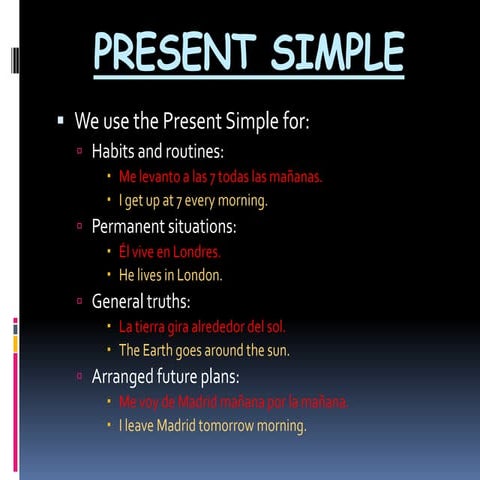 Present simple presentation for esl .ppt