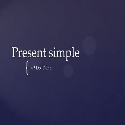 Present simple | PPT
