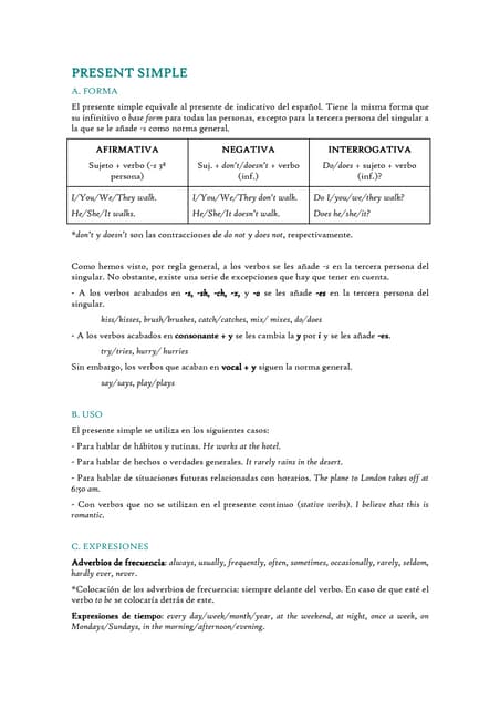 El uso de los pronombres con el verbo gustar y semejantes | DOC