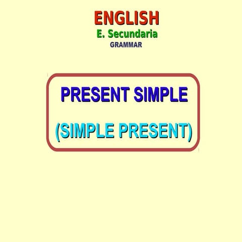 Present simple | PPT