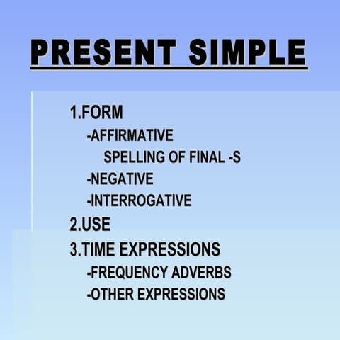 Present simple | PPT