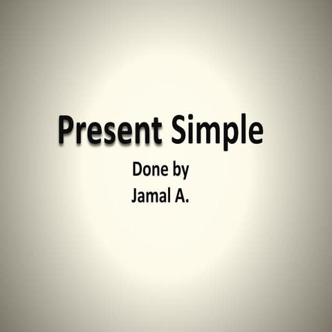 Present simple Technical Sentences | PPTX