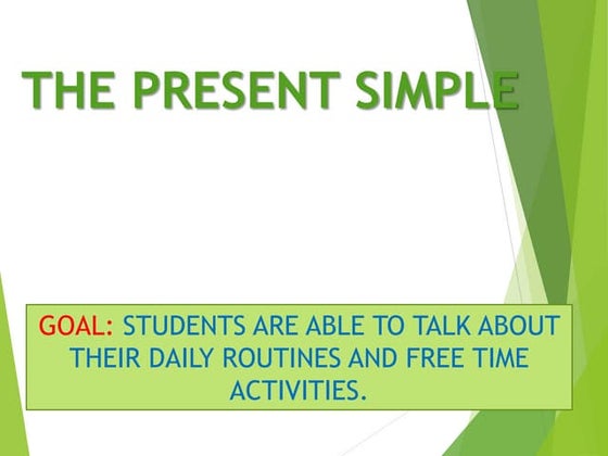 present simple tense for elementary students | PPTX