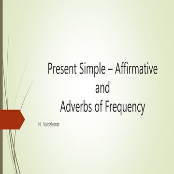 Present simple affirmative | PPTX