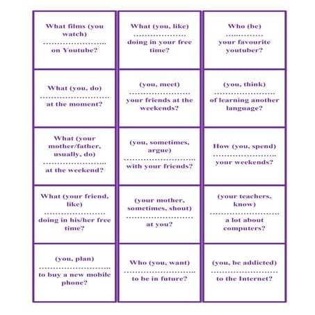 Present simple continuous, past simple, there is, must-utworz poprawne ...