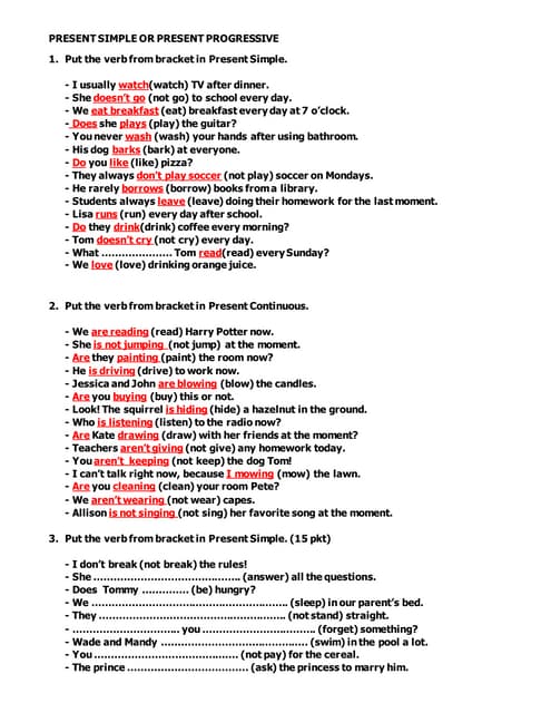 Grammar two sb example | PDF