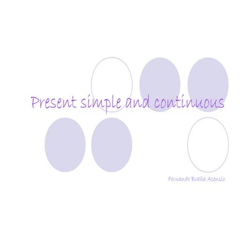 Present simple and continuous powerpoint | PPT