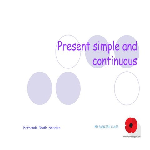 Present simple and continuous powerpoint | PPT