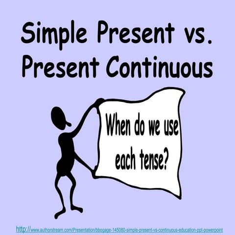 Present simple continuous | PPTX