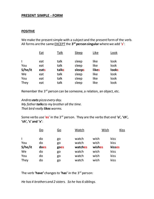 Present Simple Use | PDF