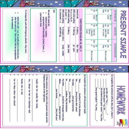 Present simple +_homework | DOC