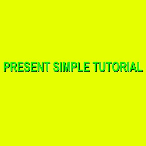 Present simple ok | PDF