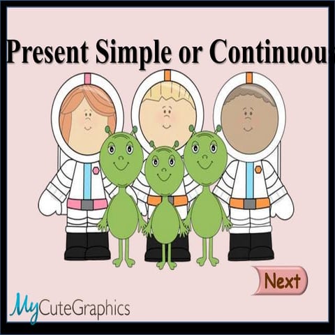 Present simple or continuous game | PPTX