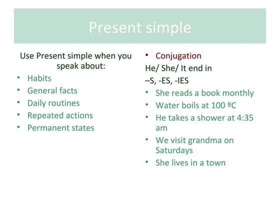 Present simple | PPT