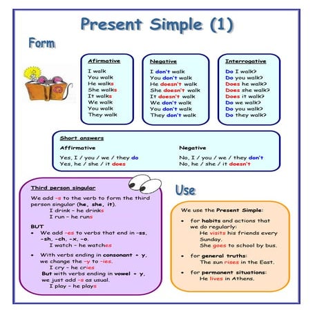 Present simple | PDF