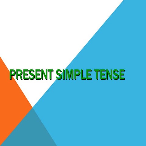 Present simple tense | PPT