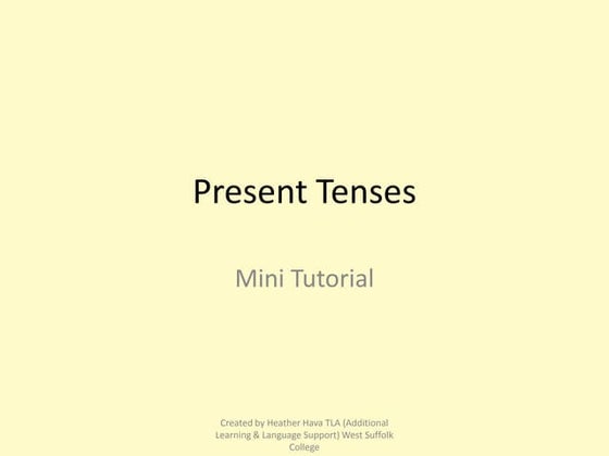 Present simple | PPT