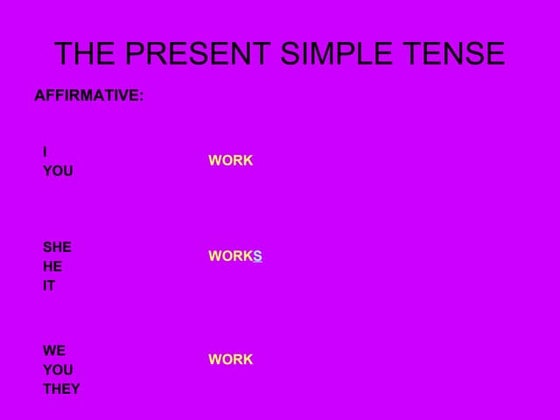 Present simple-tense | PDF