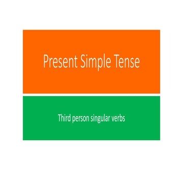 Present simple tense | PPT