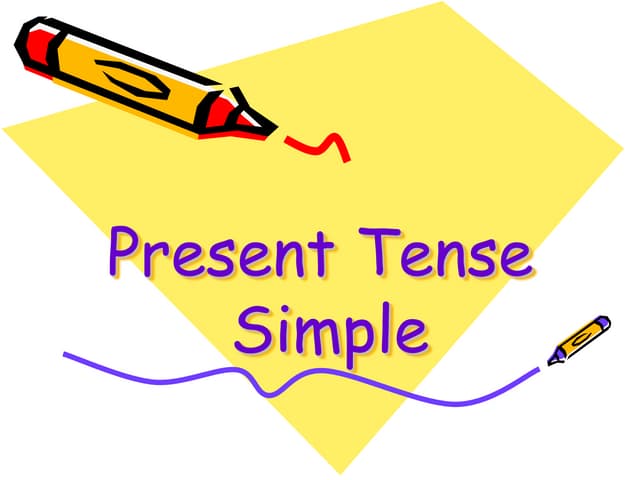 Simple present tense | PPTX