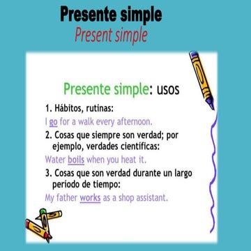 PRESENT SIMPLE TENSE - RULES AND USES.pptx