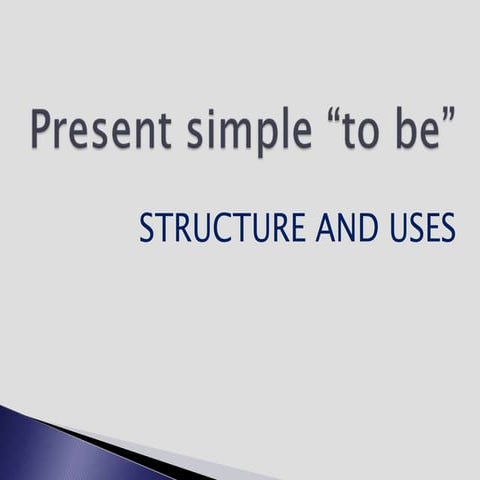Present simple veiksmazodis be | PPT
