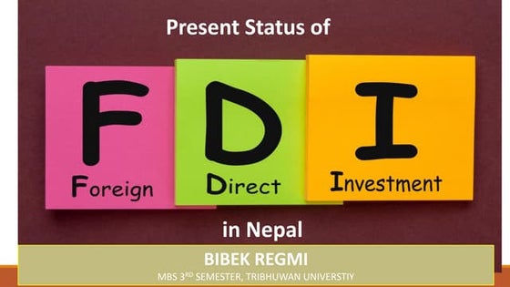 Problem of foreign direct investment in Nepal | PPT