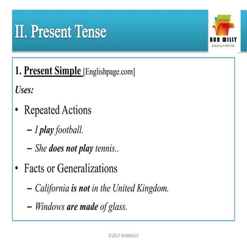 Present tense | PPTX