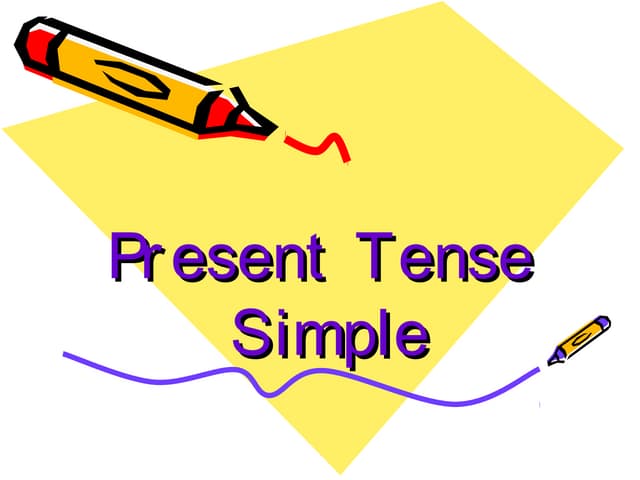 PRESENT SIMPLE TENSE..ppt