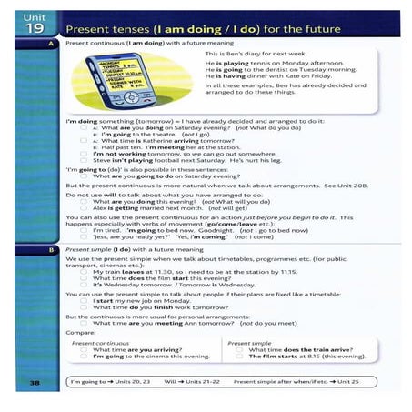 Present tenses for future | PDF
