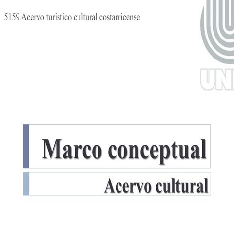 Conceptos y clasificación del Acervo cultural | PDF