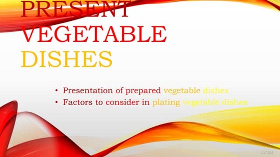 Market forms of vegetables | PPT