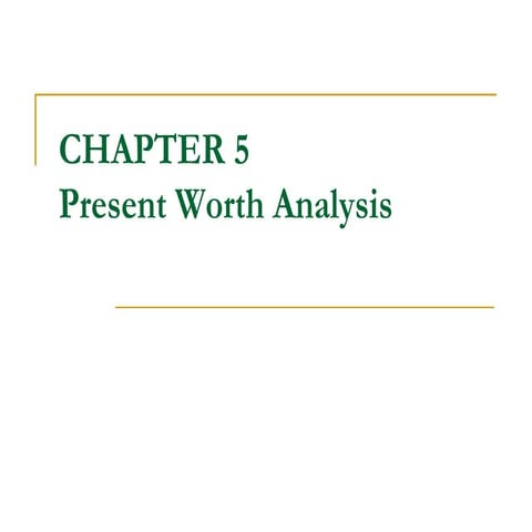 present worth analysis.ppt