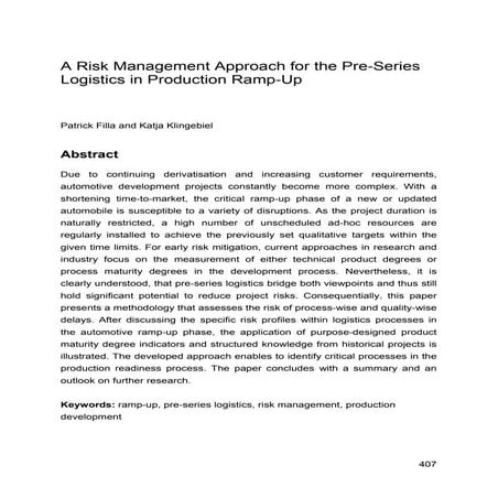 Preseries paper | PDF