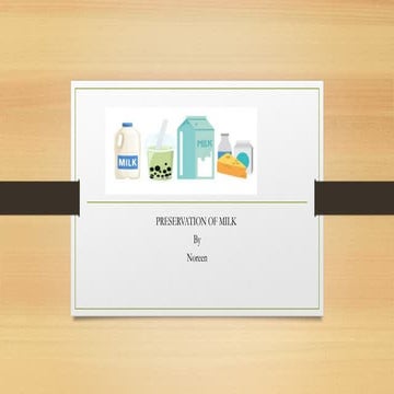 Milk and milk products | PPTX