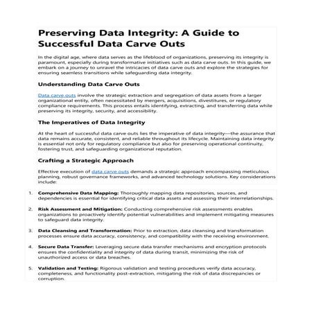 Preserving Data Integrity A Guide to Successful Data Carve Outs.docx