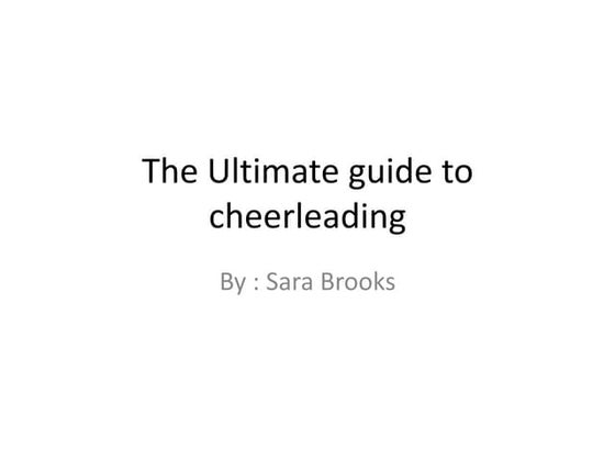 Basic cheerleading motions | DOCX