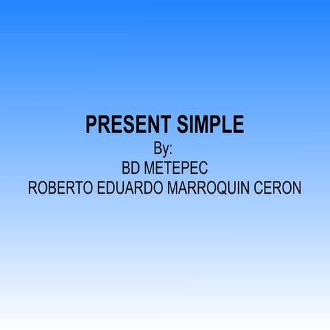 Preset simple | PPT