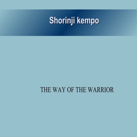 What is Shorinji Kempo? | ODP