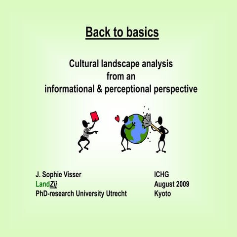 Back to basics - cultural landscape analysis from an informational ...