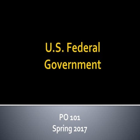 PO 101 The Presidency | PPT