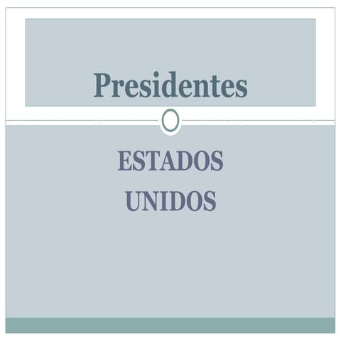 The Presidents | PPS