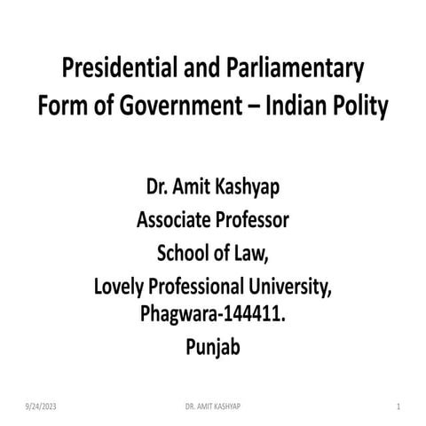 Unitary and Federal Form of Government: Key Features and Comparison PPT ...