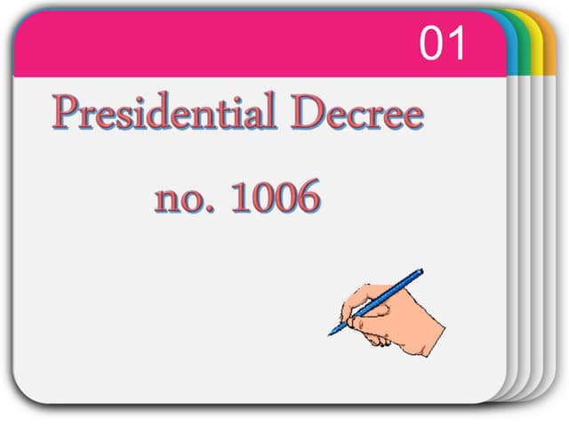 Presidential Decree 1006 | PPTX