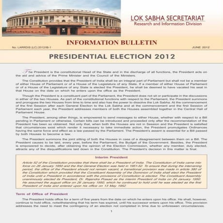 Presidential election 2012 | PDF