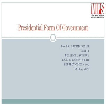 Presidential Form Of Government pol.pptx