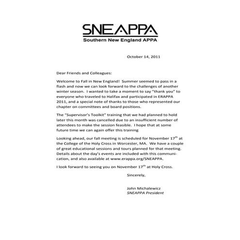 Presidents oct letter | PDF