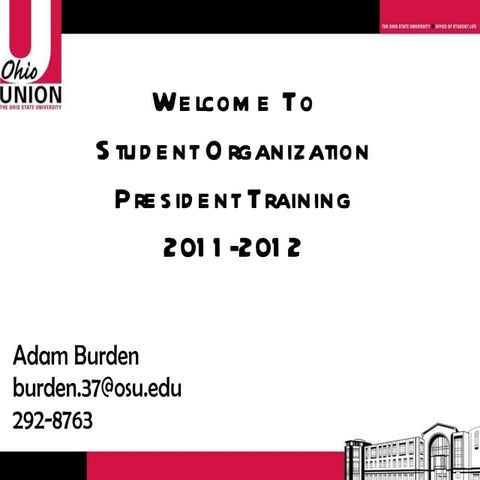 Student Organization President Training 2011-12 | PPT | College ...